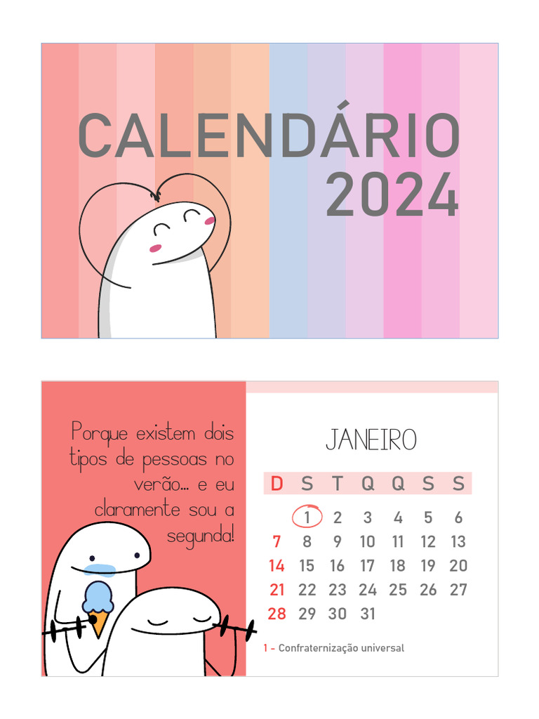 Calendário Flork A4 | PDF