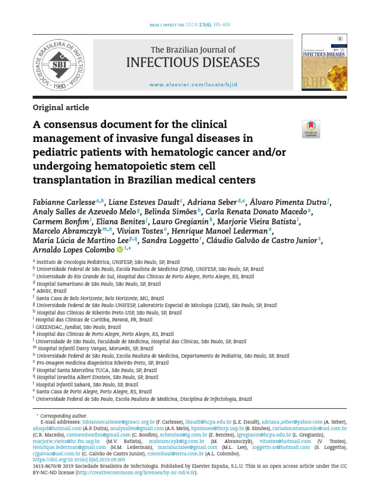 Braz J Infect 2019 | PDF