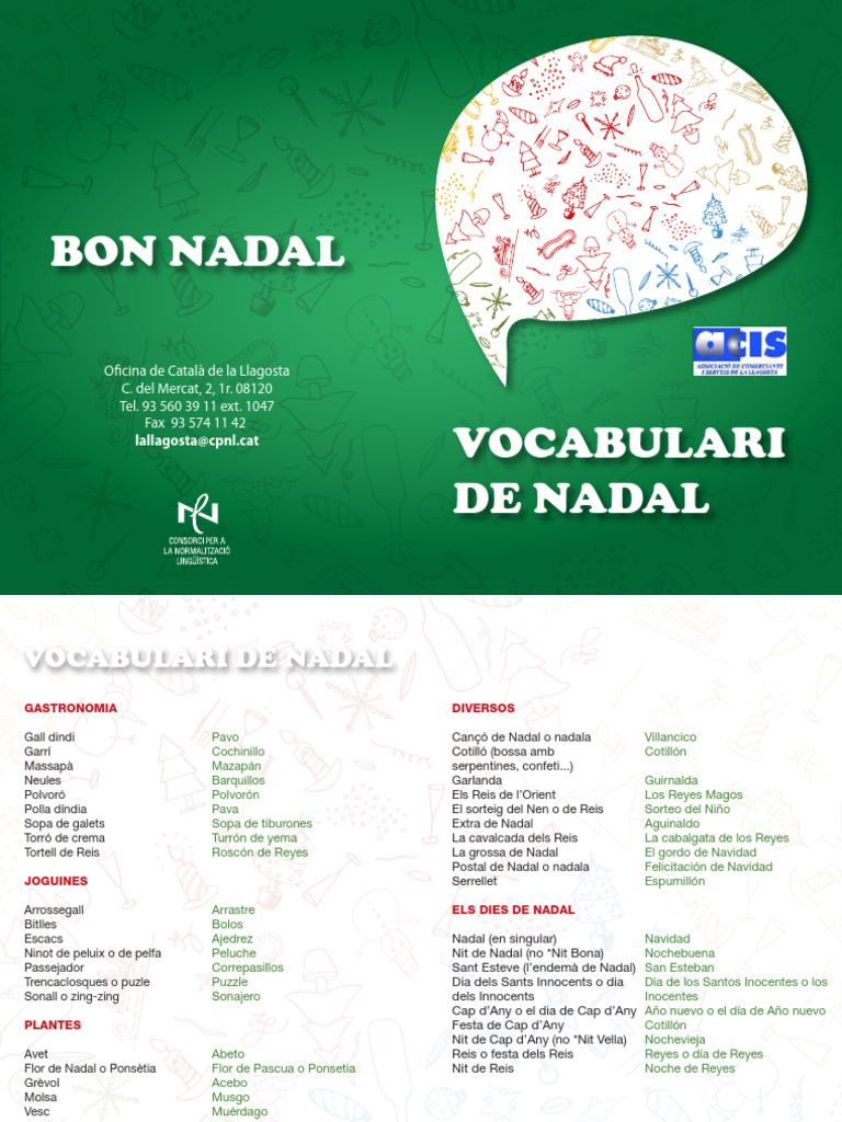 Vocabulari Nadal Català | PDF