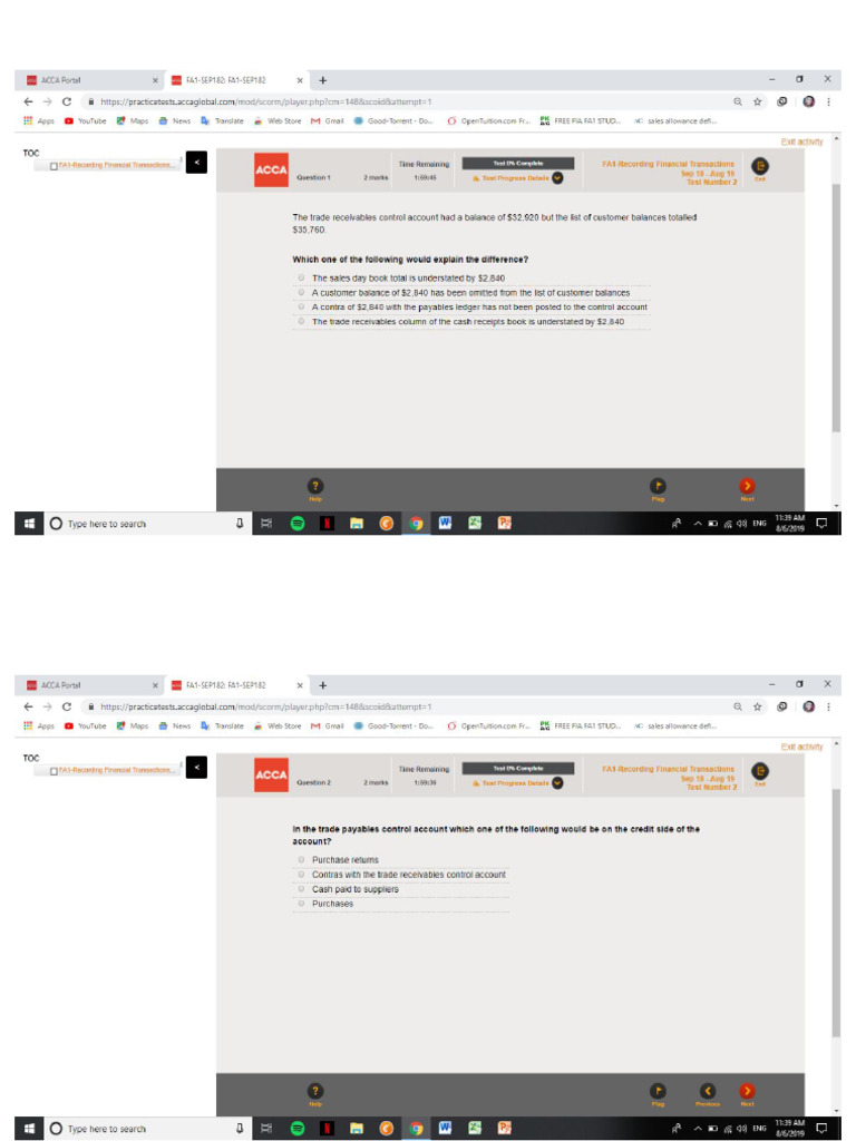 FA1 Test 2 PDF | PDF