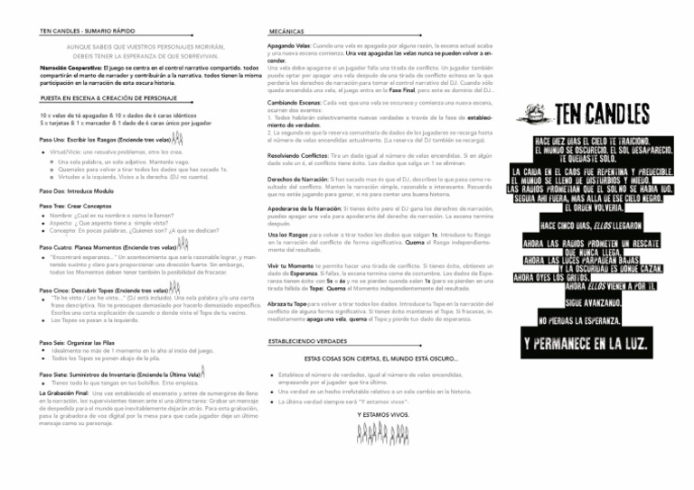 Ten Candles: Referencia | PDF