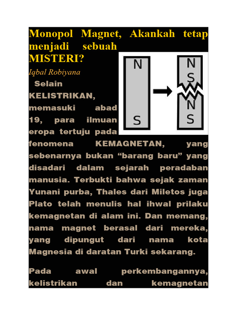 Monopol Magnet | PDF