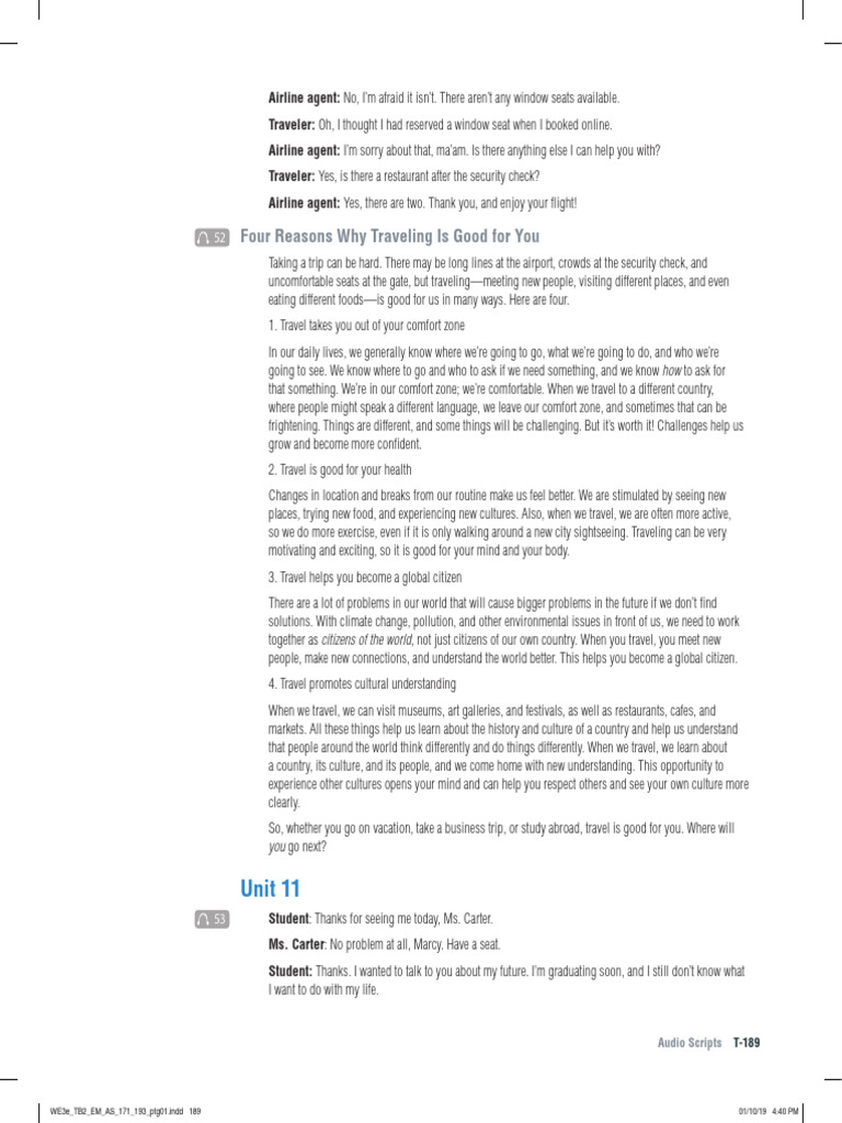 TRANSCRIPT AUDIO 54 | PDF | Restaurants | Tourism