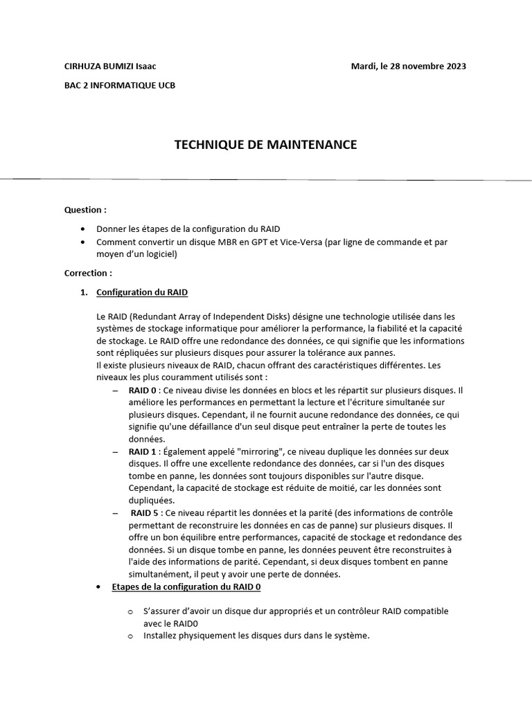 TP Maintenance | PDF