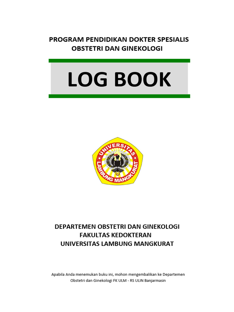 Buku Logbook PPDS | PDF