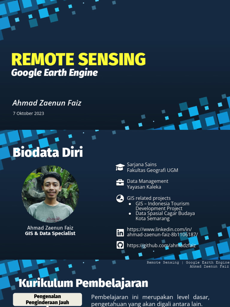 Remote Sensing - Google Earth Engine | PDF