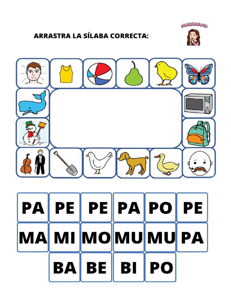 bingo silaba inicial | PDF