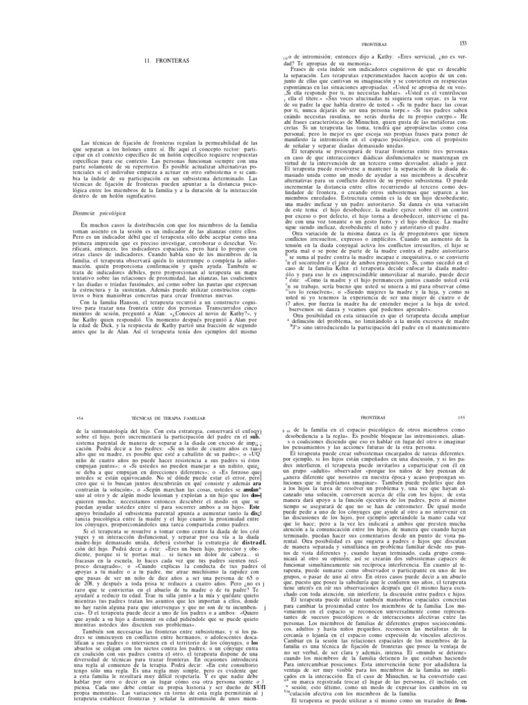 Minuchin, S. (1985) - Técnicas de Terapia Familiar | PDF