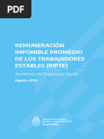 RIPTE Mayo 2025: Remuneración Promedio | PDF