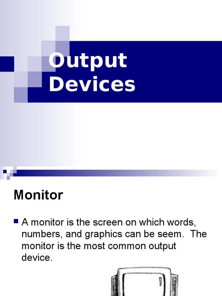 Outputdevices | PDF