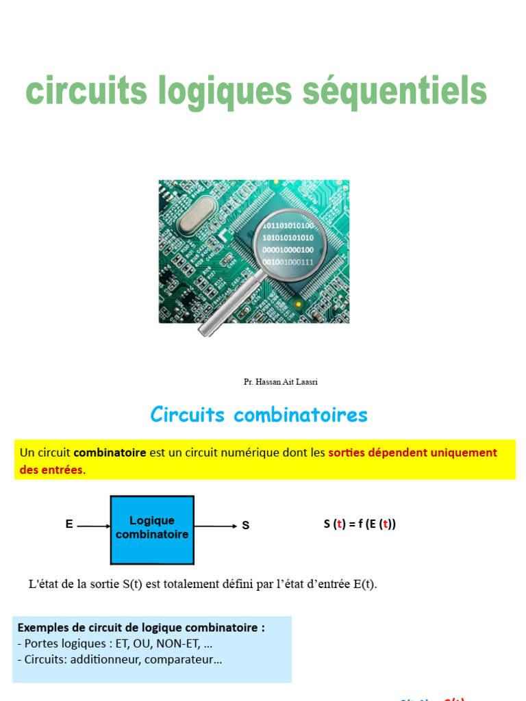 Circuits Combinatoires et Séquentiels | PDF