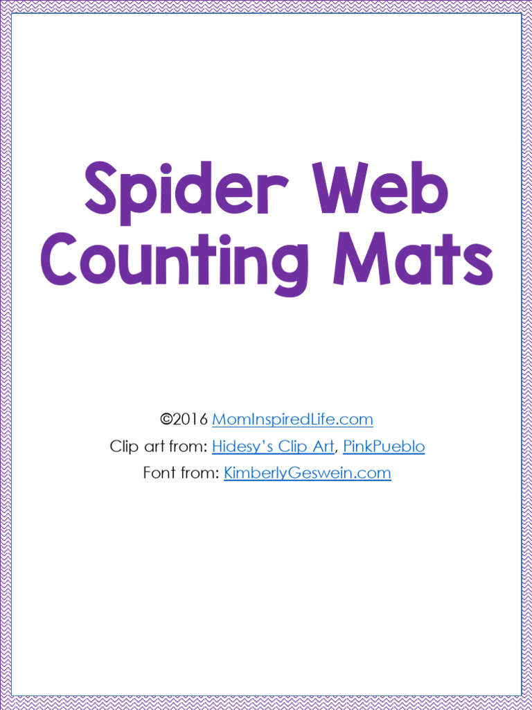Spider-Web-Counting-Mats | PDF