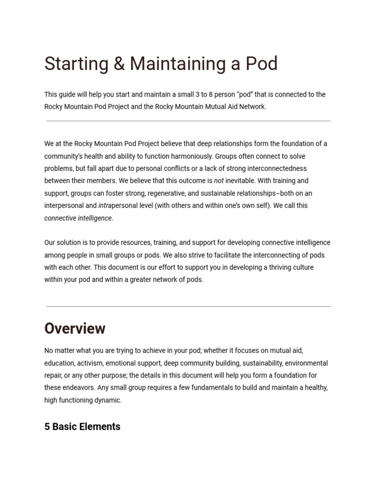 Web Linked Pod Startup Guide Pdf