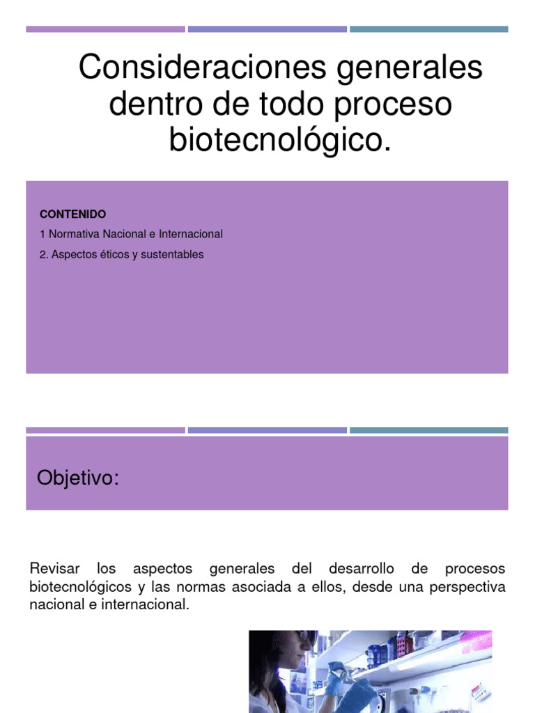 Normatividad, ética y sustentabilidad en procesos biotecnológicos | PDF