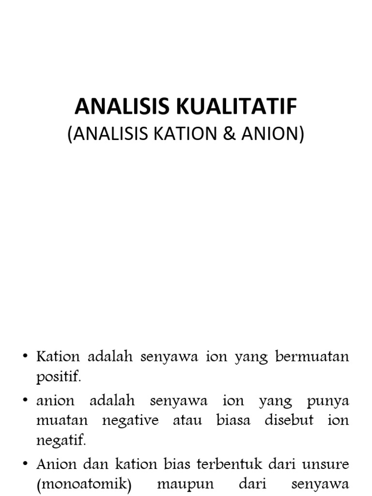 Analisis Kualitatif | PDF