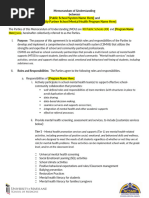 MOU Example TRAINING PROGRAM | PDF | Employment | Memorandum Of ...