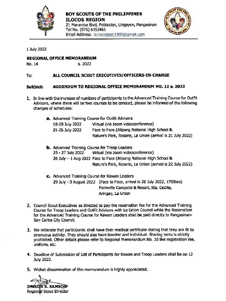 bsp memo | PDF