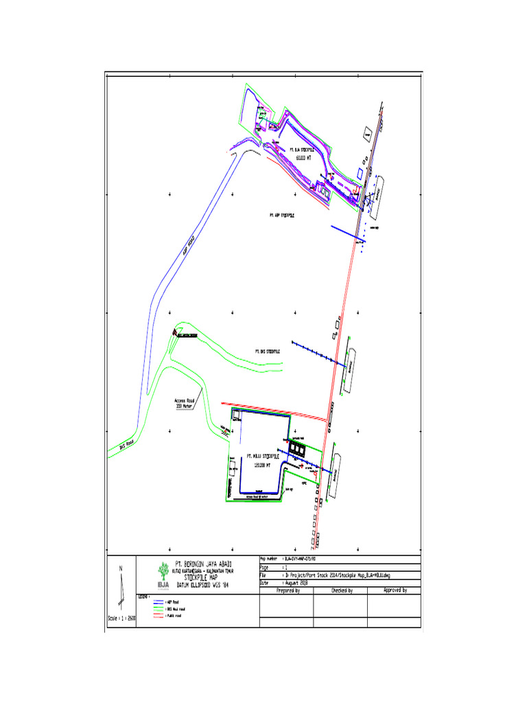 Peta gabungan jetty BJA-MBJU | PDF