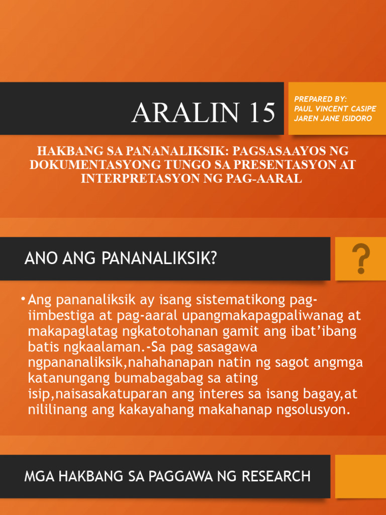 ARALIN 15 Paul Casipe | PDF