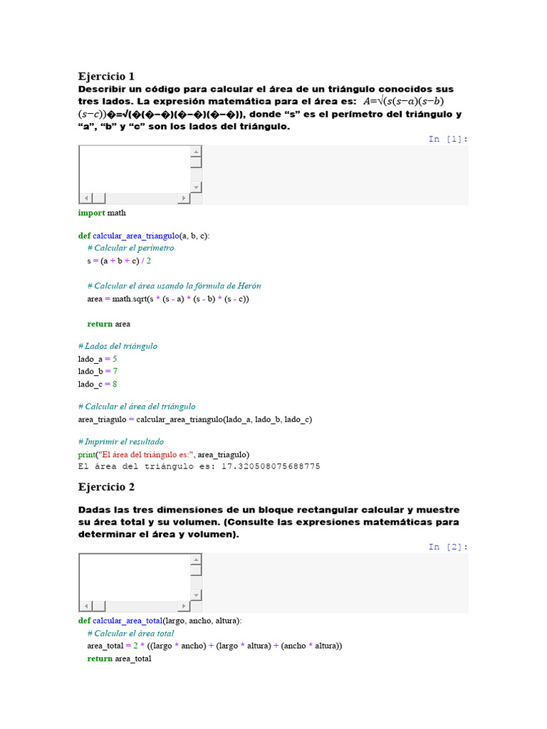 Ejercicio 1 | PDF | Volumen | Triángulo
