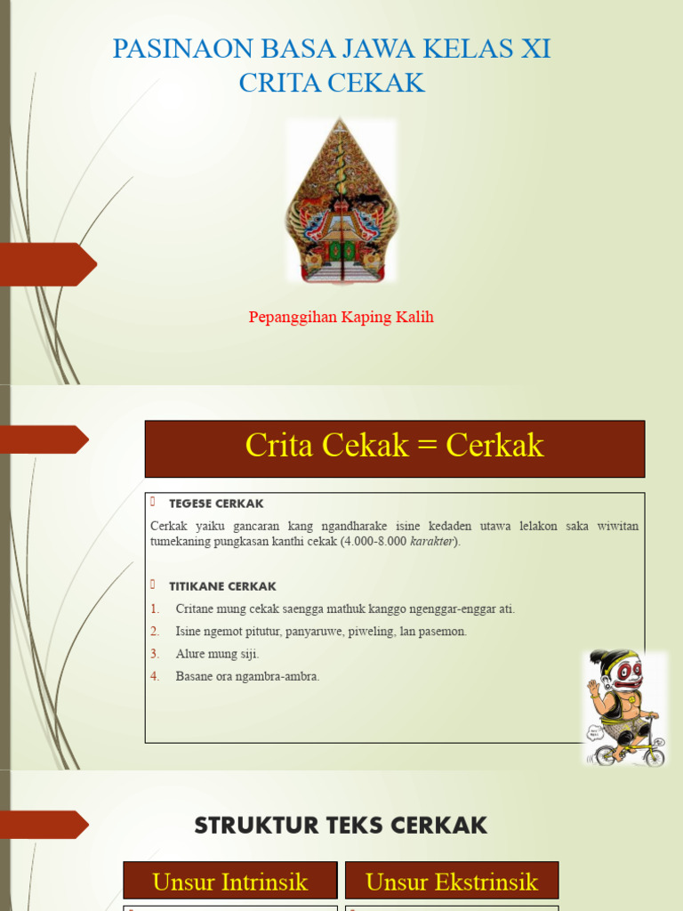 Unsur Unsur Cerkak | PDF | Filsafat