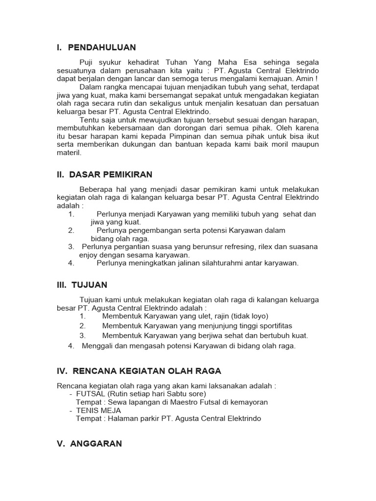 Contoh Proposal | PDF