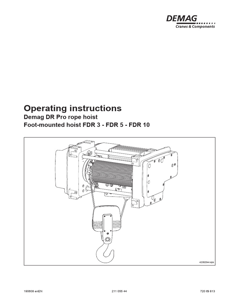 Crane Demag FDR 3 - FDR 5 - FDR 10 - EN | PDF