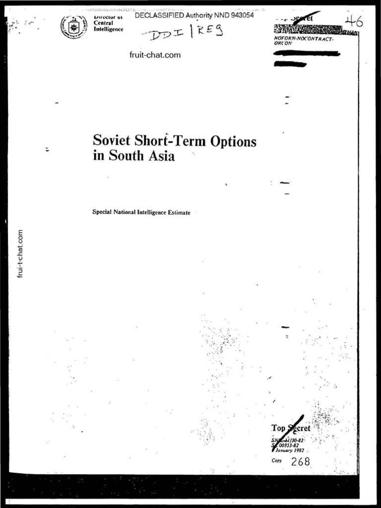 Sovit Possible Short-Term Measures in South Asia | PDF | Soviet Union ...