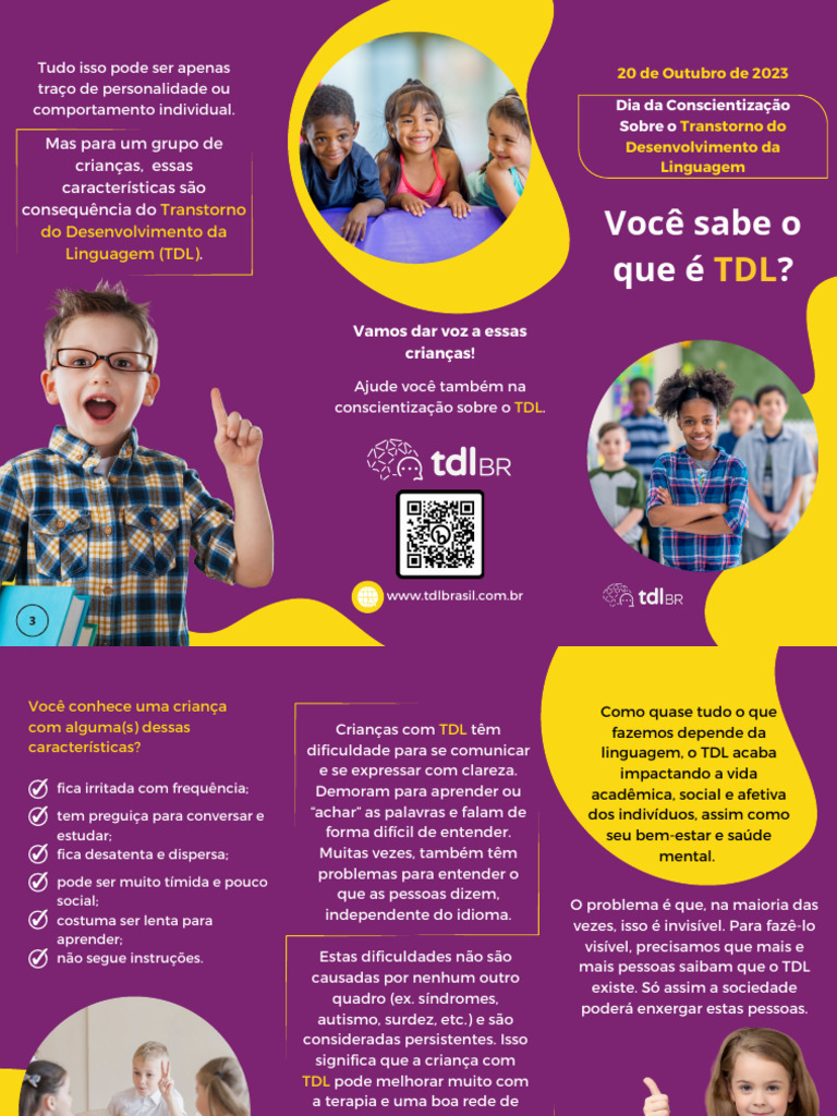 Conscientização sobre o TDL | PDF | Autoajuda | Bem-estar