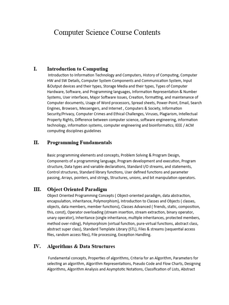 Computer Science | PDF Computer Science | PDF