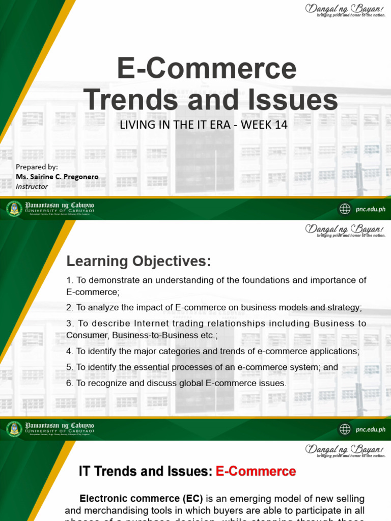 Week 14 E Commerce Pdf World Wide Web Internet Web