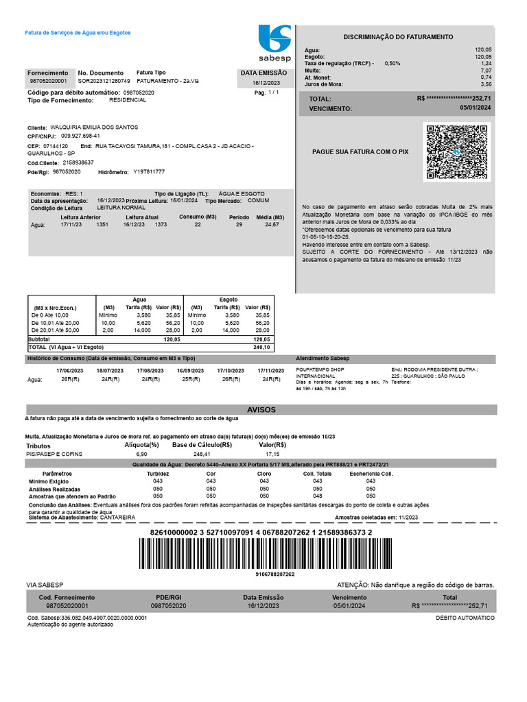 Fatura 9106788207262 | PDF