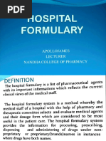 Hospital Formulary PDF | PDF | Pharmacy | Medical Prescription