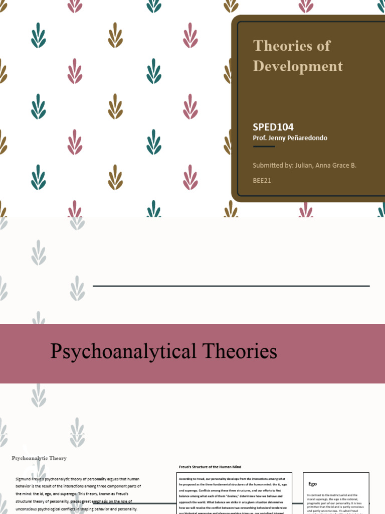 Theories of Development | PDF | Id | Schema (Psychology)