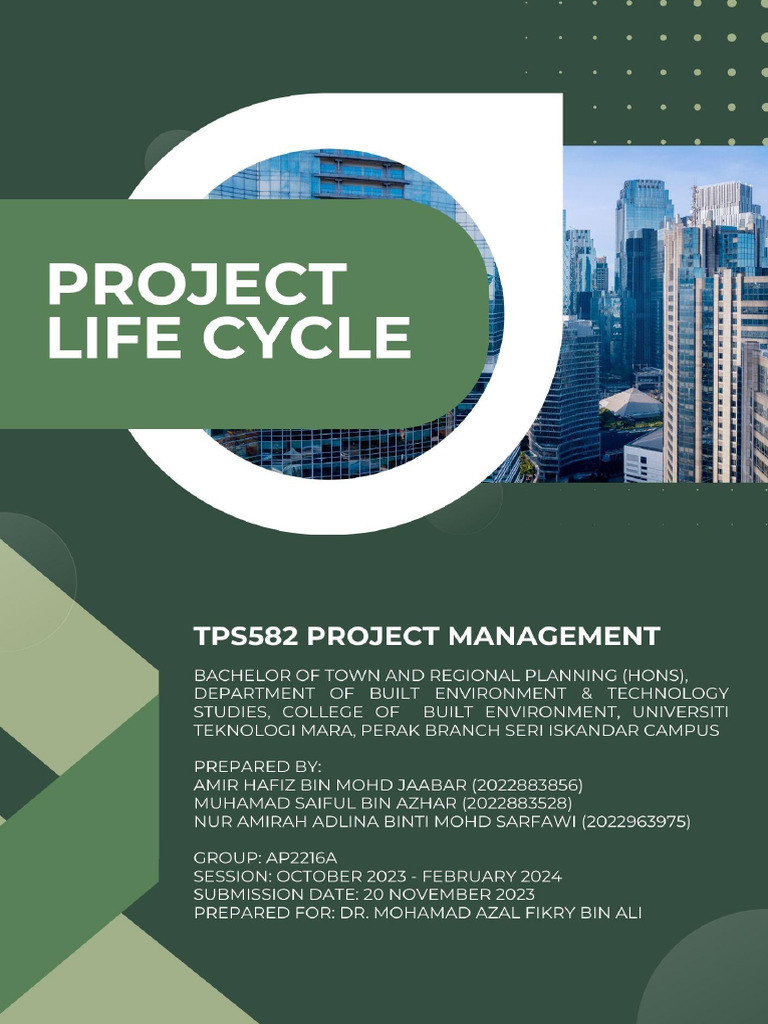 TPS582 Project Management Project Life Cycle | PDF | Project Management ...