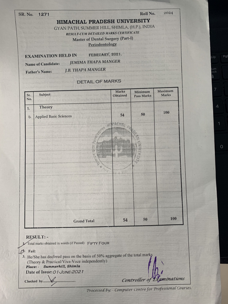 Last Exam Passed | PDF