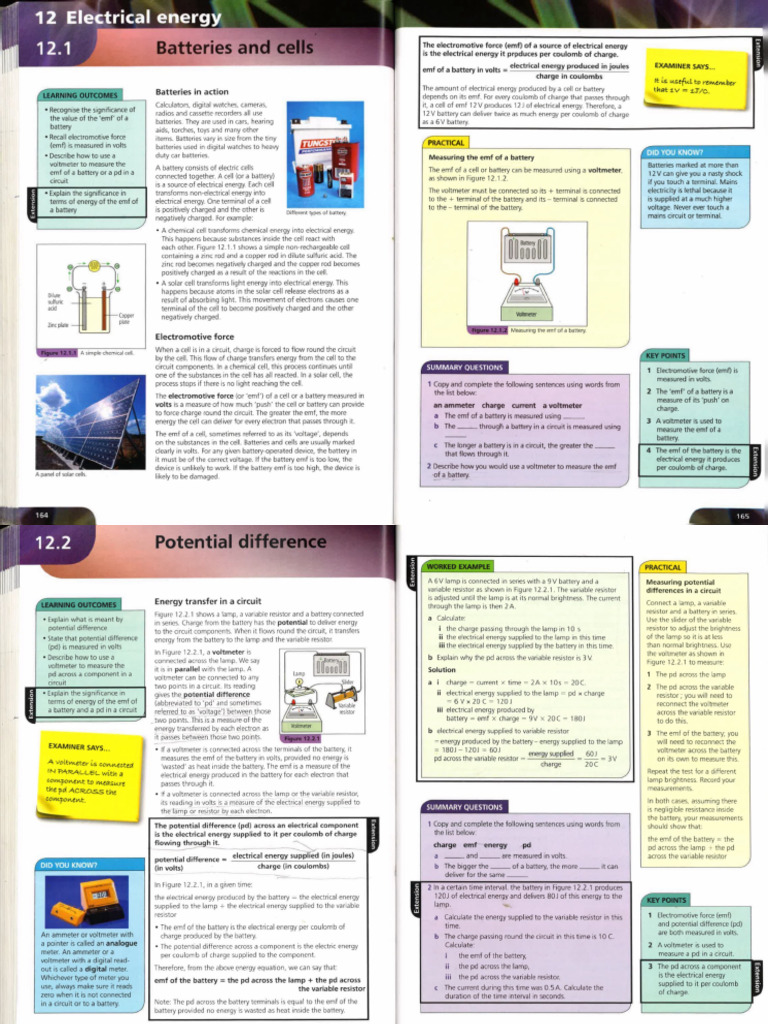 13 - Electrical Energy - Textbook | PDF