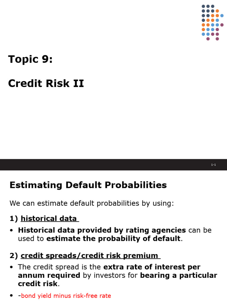 Credit Risk and Default Probabilities | PDF | Credit Default Swap ...