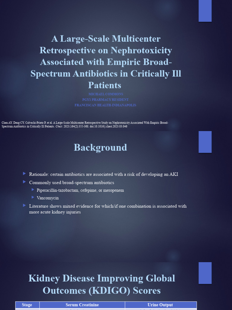broad spectrum antibiotics patients in the icu | PDF | Epidemiology ...