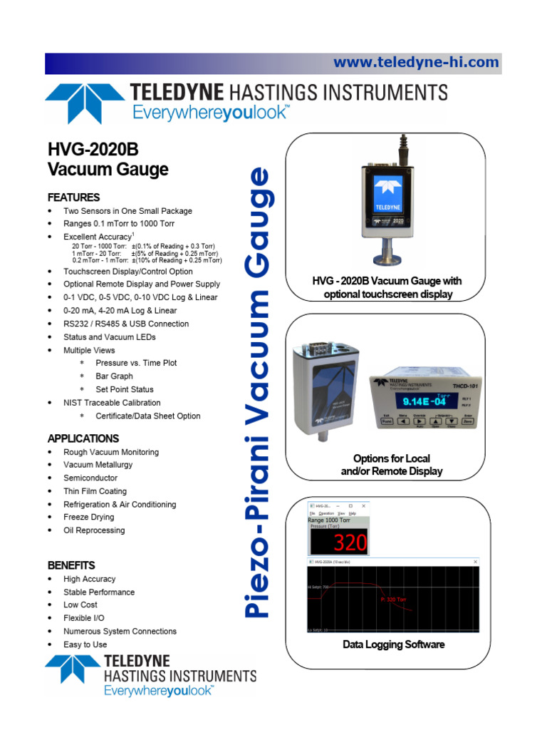 PB 193 - HVG 2020B | PDF | Pressure Measurement | Vacuum