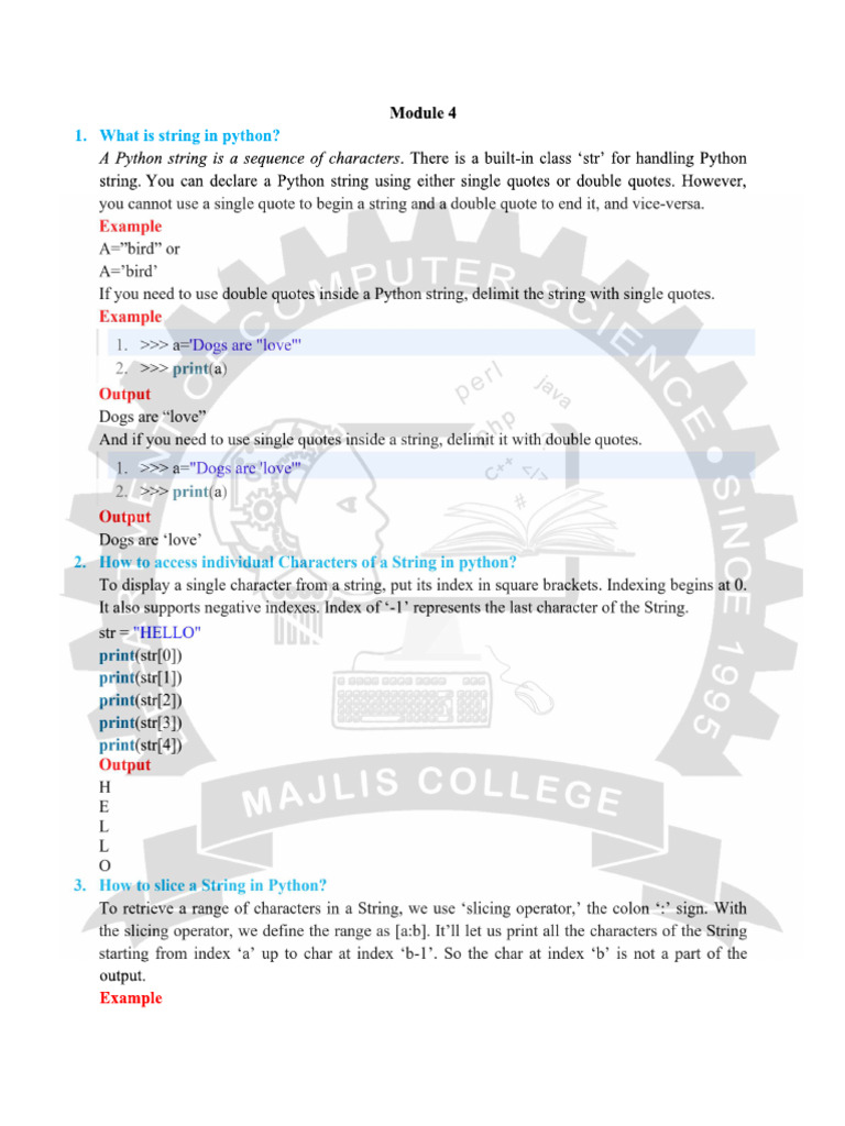 Python Module 4 | PDF Python Module 4 | PDF