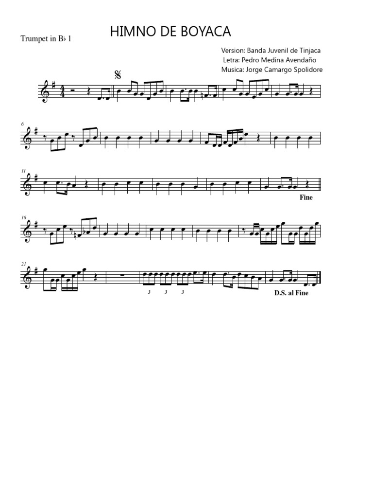 Boyaca Himno Trps | PDF