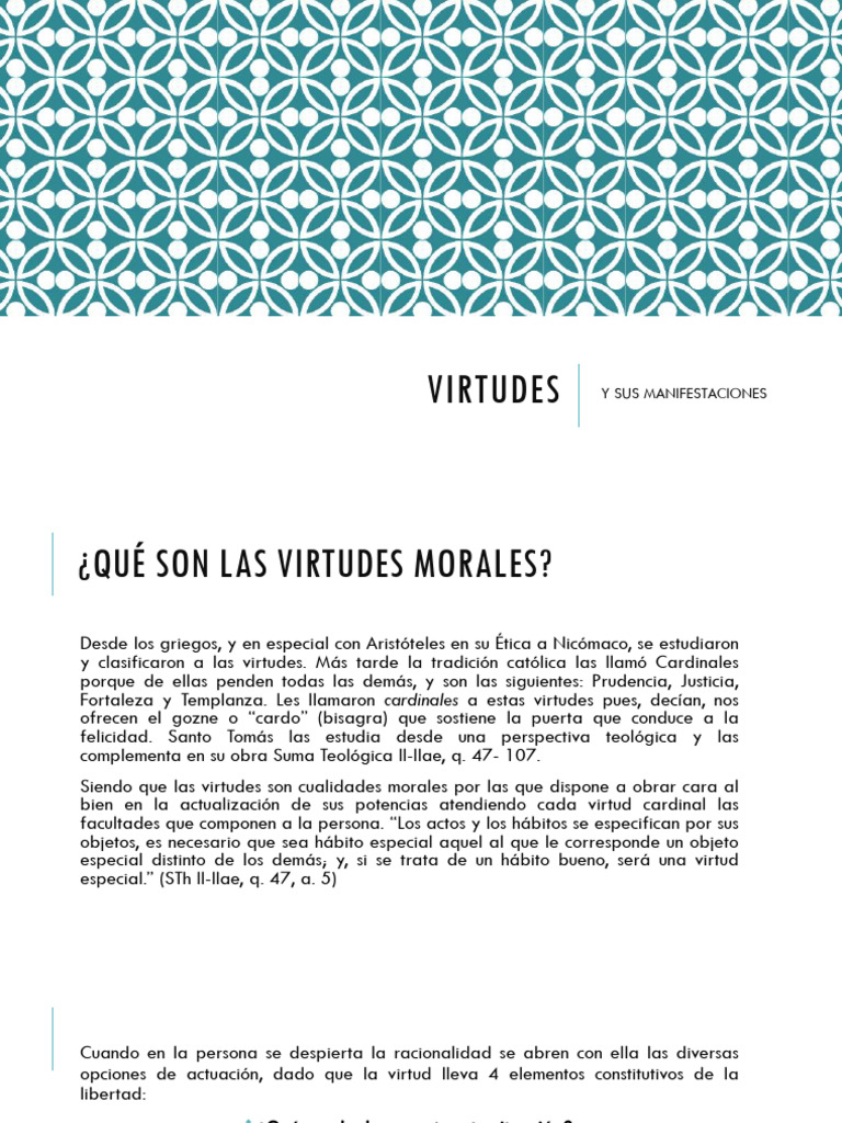 Virtudes Morales y su Importancia | PDF | Virtud | Verdad