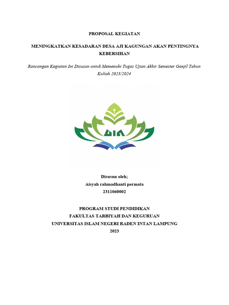 Proposal PKN | PDF | Ilmu Sosial