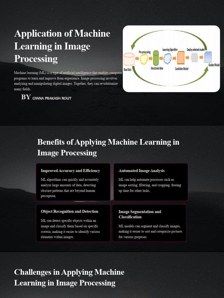 Application of Machine Learning in Image Processing: Gyana Prakash Rout | PDF
