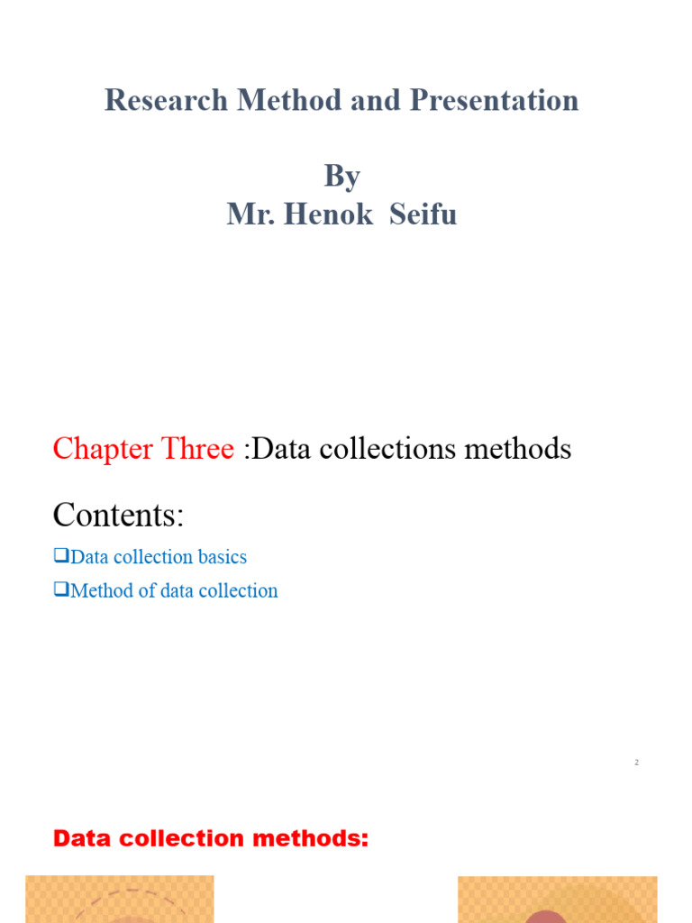 Research Methods and Presentation - ch3 | PDF | Data | Methodology
