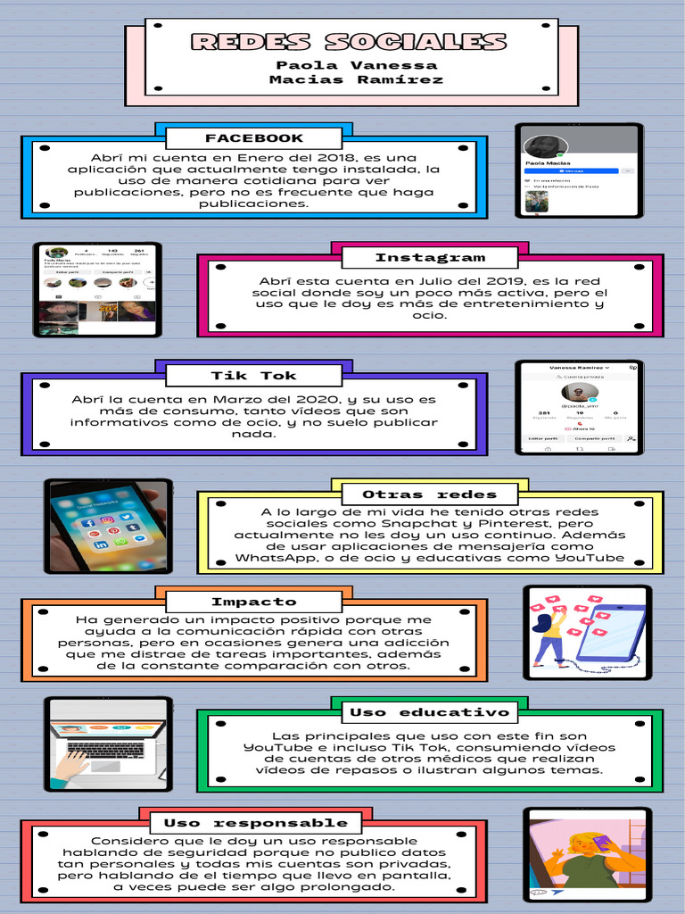 Infografía de Las Redes Sociales | PDF