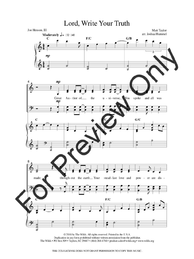 Lord Write Your Truth | PDF