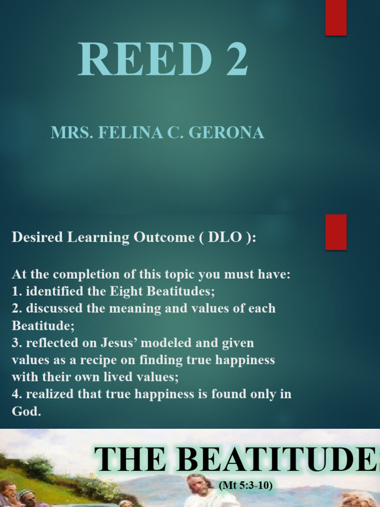 The 8 Beatitudes | PDF