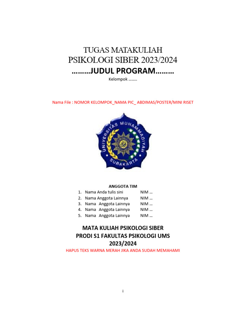 Template Laporan Proposal Abdimas (1) | PDF